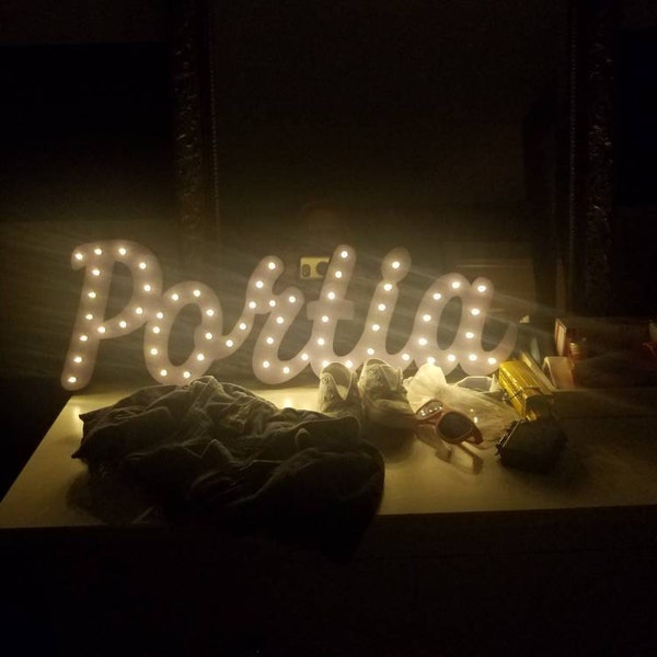 6" Light up Letter, Light up Name, Light up Name Sign, Marquee Sign ...
