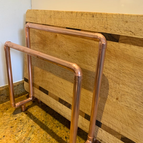 Copper Kitchen Stand, Kitchen Accessory Rack, Copper Kitchen Storage - Etsy