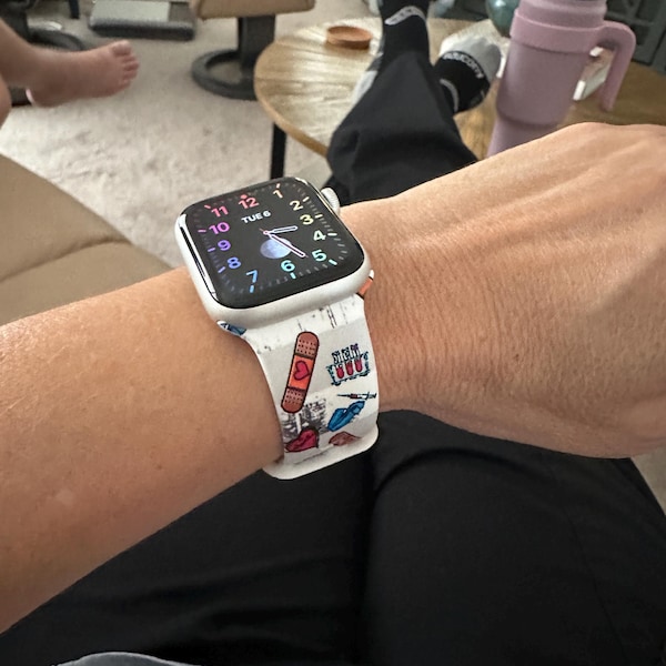 Distressed Phlebotomy Watch Band Compatible With Apple Watch Samsung ...