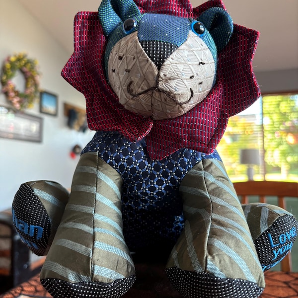Larry Lion Toy Sewing Pattern PDF, Stuffed Lion Pattern, Stuffed Animal ...