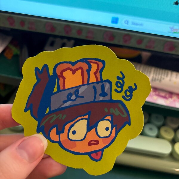 Teto Kasane Glitter Sticker Sheet - Etsy