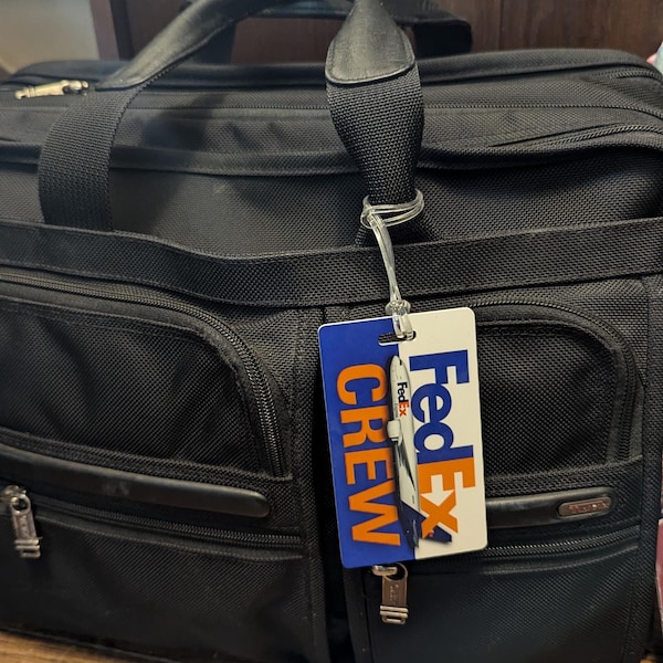 FEDEX CREW Luggage Tags, Shipped Free to USA - Choose Logo or With Logo ...
