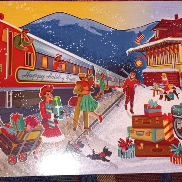 Vintage Kitchen Christmas Cards, Package of 8 | Retro Christmas Cards ...