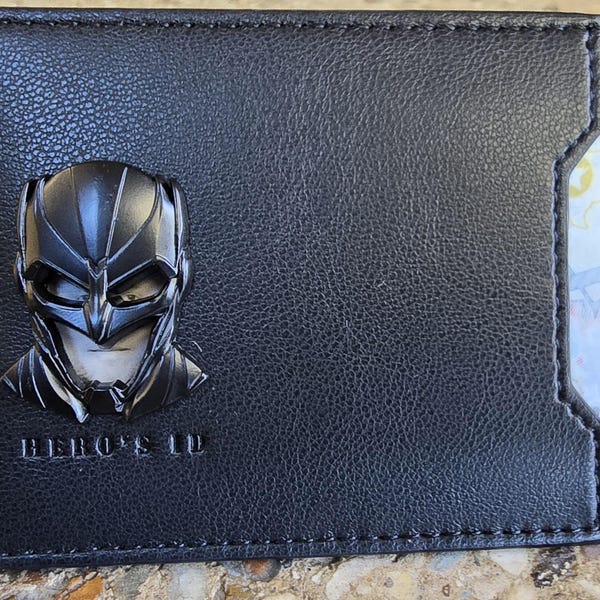 Bat ID Wallet - Leather Wallet With Super Hero Mask - Wallet for Him ...