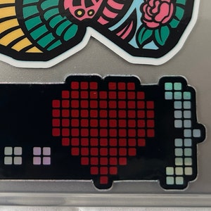 Holographic React Sticker - Etsy