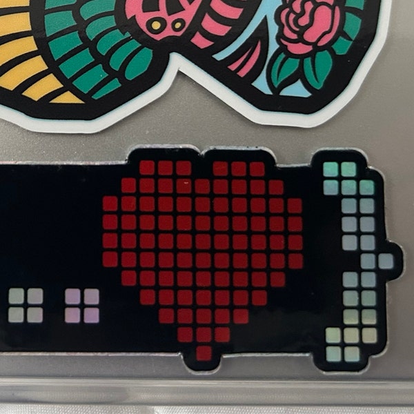 Holographic React Sticker - Etsy