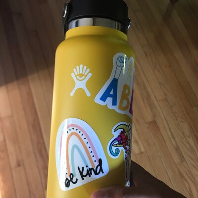 Be Kind Rainbow Sticker Water Bottle & Laptop Sticker - Etsy