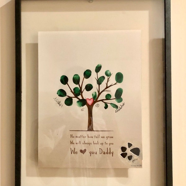 No Matter How Tall We Grow / Tree Handprint Art Craft / Fathers Day ...