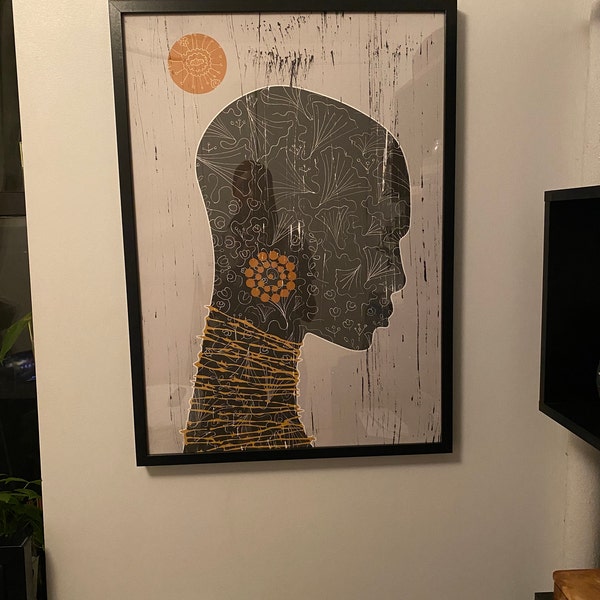 African American Woman Portrait: Black Ethnic Art Print - Etsy Portugal