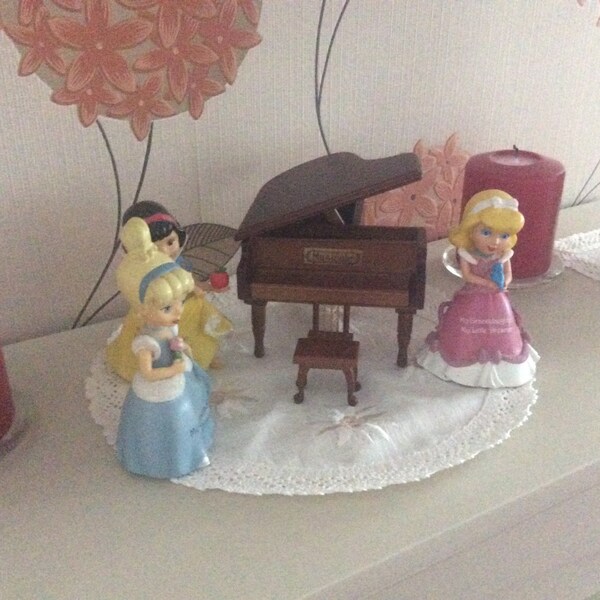 Personalized Initial Name Music Box Antique Vintage Wooden Pianoa Music ...