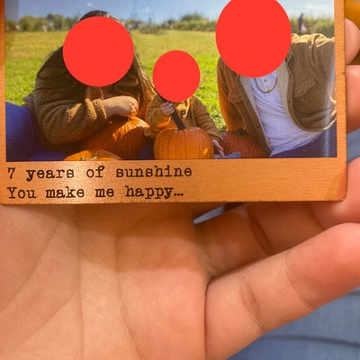 Personalised Solid Copper Wallet Photo Card, Wallet Insert, Wallet Card ...