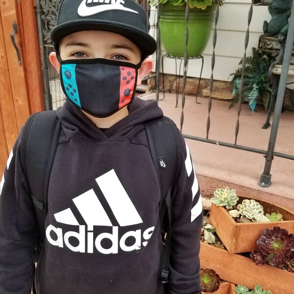 Rubik's Cube Face Mask, Rubik's Mask, Kids, Reversible, Reusable ...