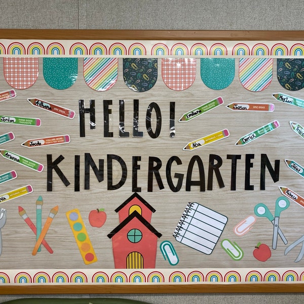 Welcome Back - Back to School - Fall Bulletin Board Kit - Etsy