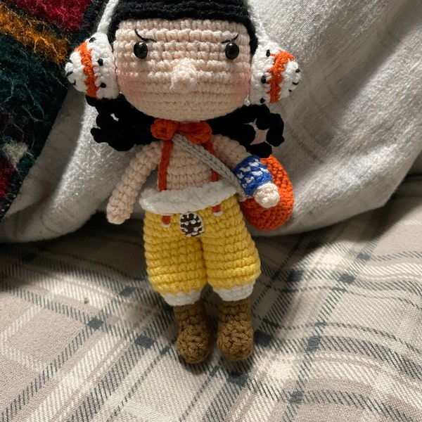 Amigurumi Nico Robin, Crochet Nico Robin, Crochet Robin, Handmade Gift ...