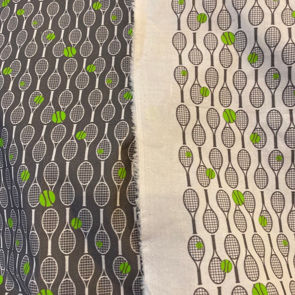 Tennis Racket Fabric by the Yard - Sports Fabric - Tennis Fabric ...