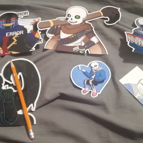 Horrortale Sans Papyrus Undertale AU Vinyl Peeker Sticker - Etsy