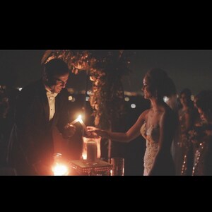 Unity Candle Holder Set Wedding Monogram Hurricane Glass Glass Candle ...