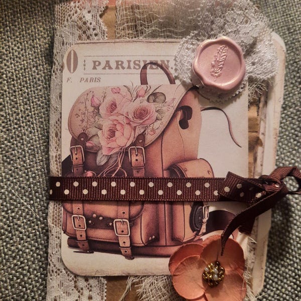 Small Soft Cover Journal, Junk Journal, Small Diary, Small Writing ...