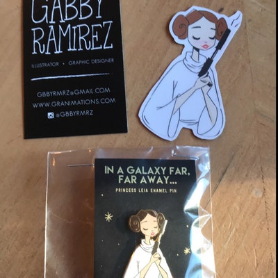 Hard Enamel Leia Pin - Etsy