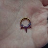 Large Spike Titanium Septum Ring, Horseshoe Hoop Ring in 14g or 16g 8mm ...