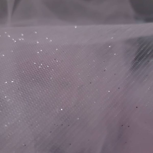 Light Pink Gold Glitter Sparkle English Netting Tulle Fabric by the ...