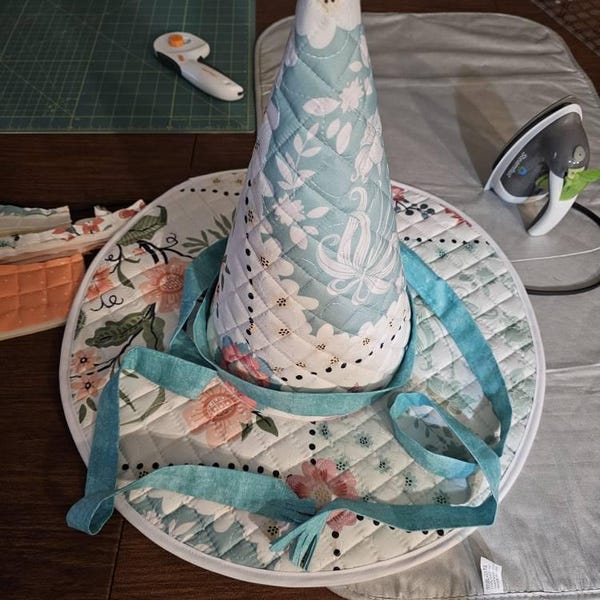 The Spellbound Quilted Witch Hat Sewing Pattern | Digital PDF Pattern ...