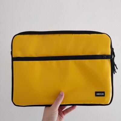 13 Inch Laptop Case From Upcycled Fabric Orange Laptop Sleeve - Etsy