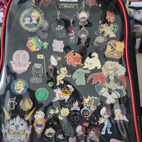Crossbody Pin Display Ita Bag - Etsy