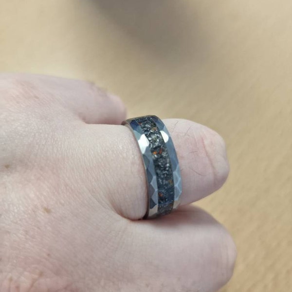 Gold Dust Ring, Pyrite and 24k Gold Flake Ring, Pyrite Jewelry, Fools ...