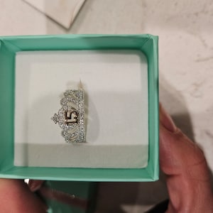 14K Gold 15 Anos Quinceanera Crown Ring/ Fifteen for Sweet 15 Birthday ...