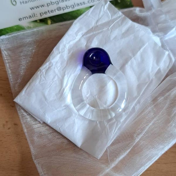 Handmade Glass Claw Pendant Flamework Necklace in Swirls of Pink ...