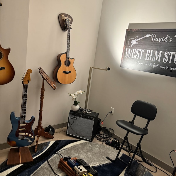 Personalized Music Room Sign, Custom Studio Sign, Home Decor for ...