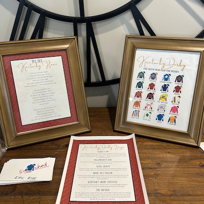 Kentucky Derby Betting Printable, Horse Race Betting Sign and Cards ...