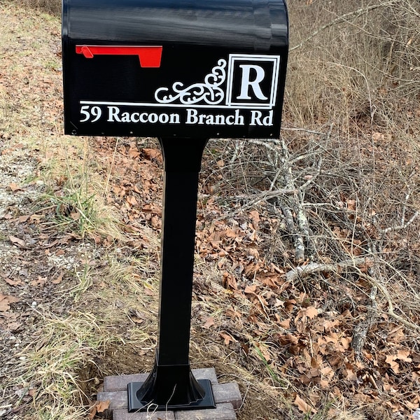 Mailbox Decal #10 - Custom Personalized Vinyl Mailbox Decal - SET OF 2 ...
