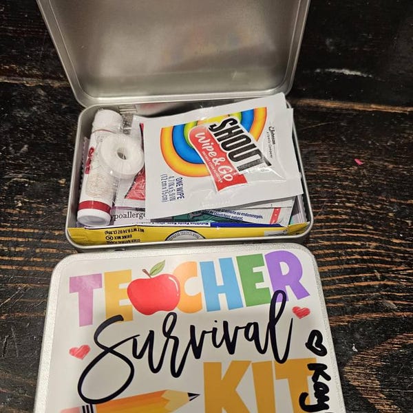 Teacher Back to School Gift, Teacher Christmas Gift, Teacher Survival ...