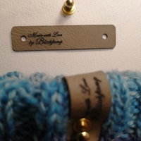 Faux Leather Tags. Rivet Labels. Personalized Tags. Clothing - Etsy