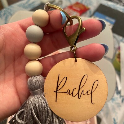 Boho Rainbow Daisy Beaded Teacher Lanyard ID Badge Holder - Etsy