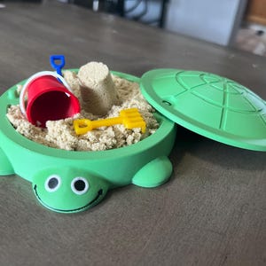 Mini Sandbox Zen Garden With Beach or Kinetic Sand, 3D Printed Mini ...