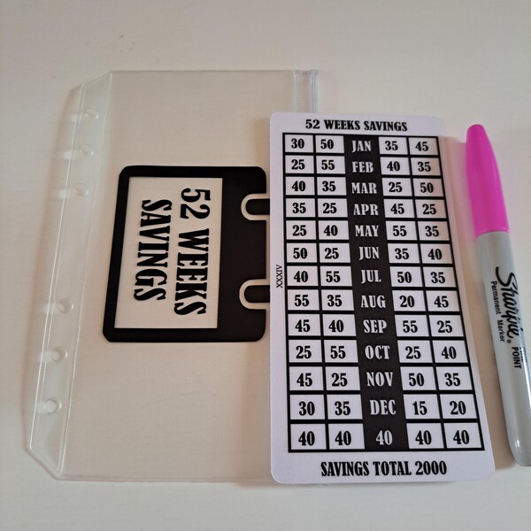 A6 White Divider Envelopes, Minimalist Tabbed Cash Wallets, Set of 5 ...