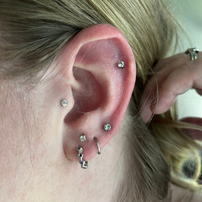 Black Front Back Earrings Black Ear Jacket Dainty Ear Jacket Gold ...