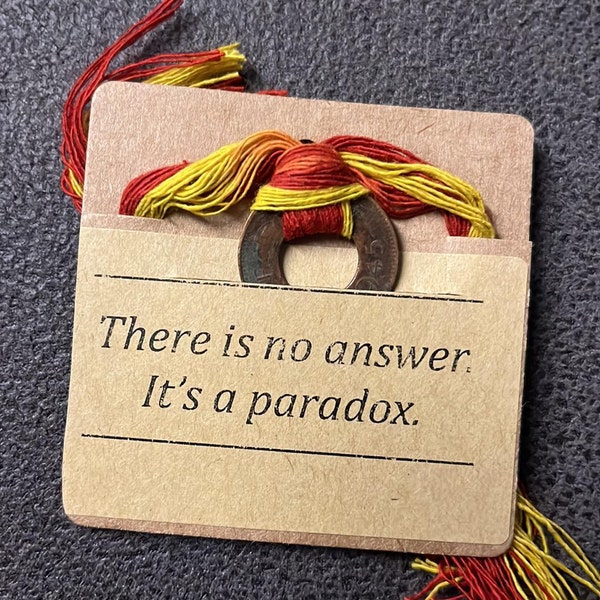 Tenet Neil's Lucky Charm: Vintage Indian Coin, Sacred Hindu Thread - Etsy