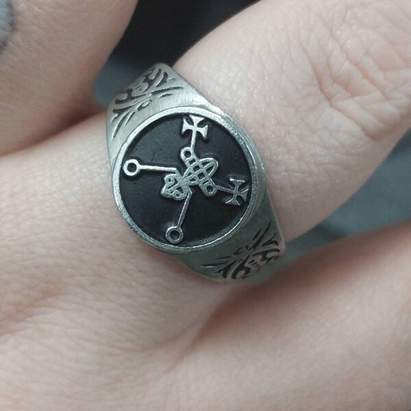 King Bael Seal Ars Goetia Ring Lesser Key of Solomon Demon Sigil - Etsy