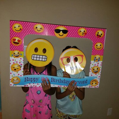 Emoji Photo Booth Frame, Emoji Photo Prop, Emoji Selfie Frame - Etsy