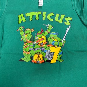 Turtles Birthday Boy Shirt, Turtles Matching T Shirt,custom Turtle ...