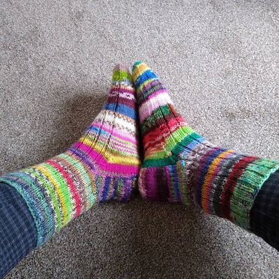 Scrappy Socks and How to Knit Them Instructions. Your Guide in Scrappy ...