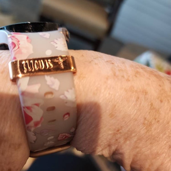 Smart Watch Charms, Personalized Gift, Custom Name, Watch Band Slide ...