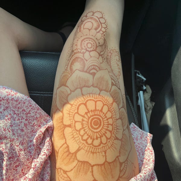 Natural Fresh Organic Henna Cone (20g) With 0.45mm Pin *recommended ...