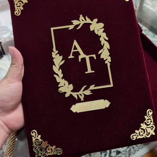 Nikkah Booklet - Nikkah Folder - Nikkah Certificate - Booklet With Box ...