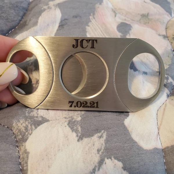 Personalized Cigar Cutter Double Guillotine Blade - Engraved Custom ...