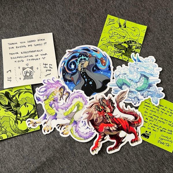 Monhun: Baby Seikret Sticker Bundle - Etsy
